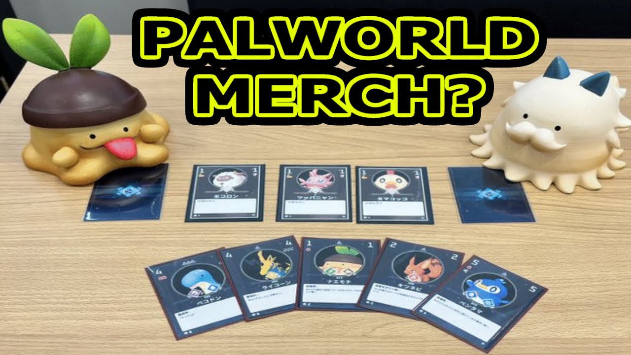 Takuro Mizobe Shows Off Palworld Card Game And Palworld Figurines - YouTube