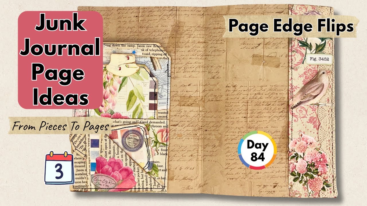 Page Edge Flips ️ Easy Interactive Journal Pages | Day 84 # ...