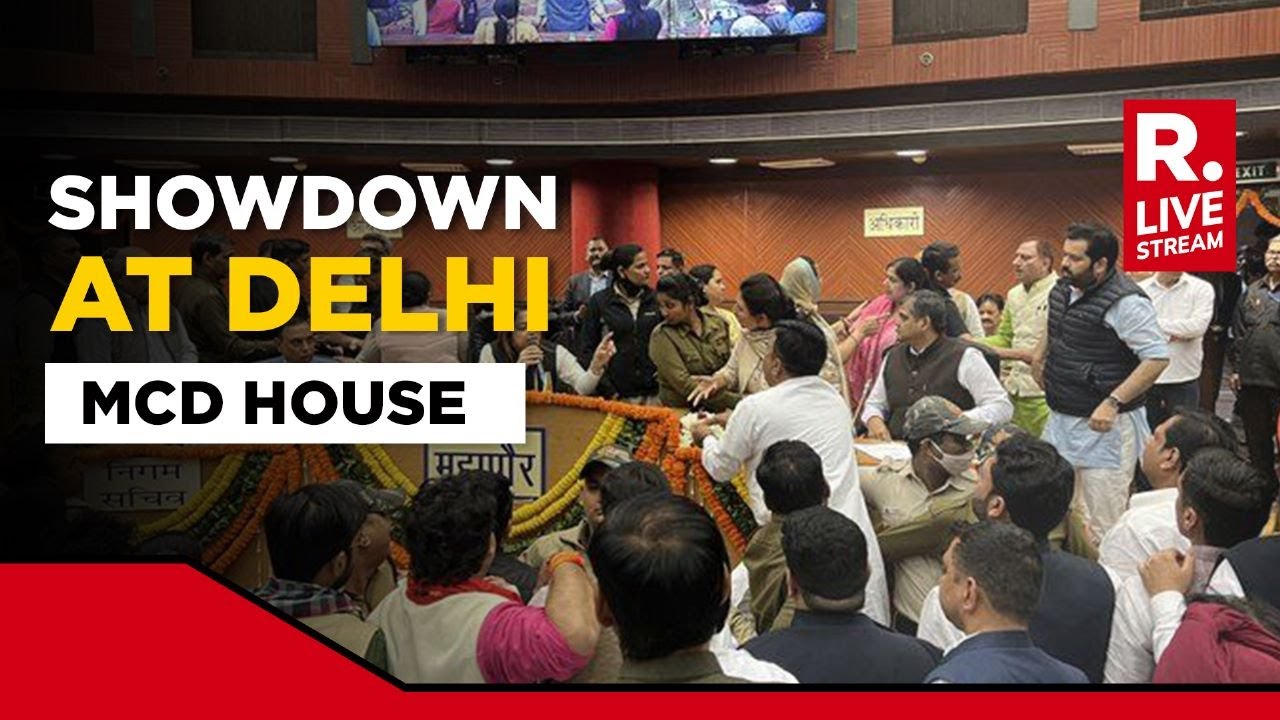 Delhi MCD Election LIVE: Complete chaos inside Delhi MCD House as both ...