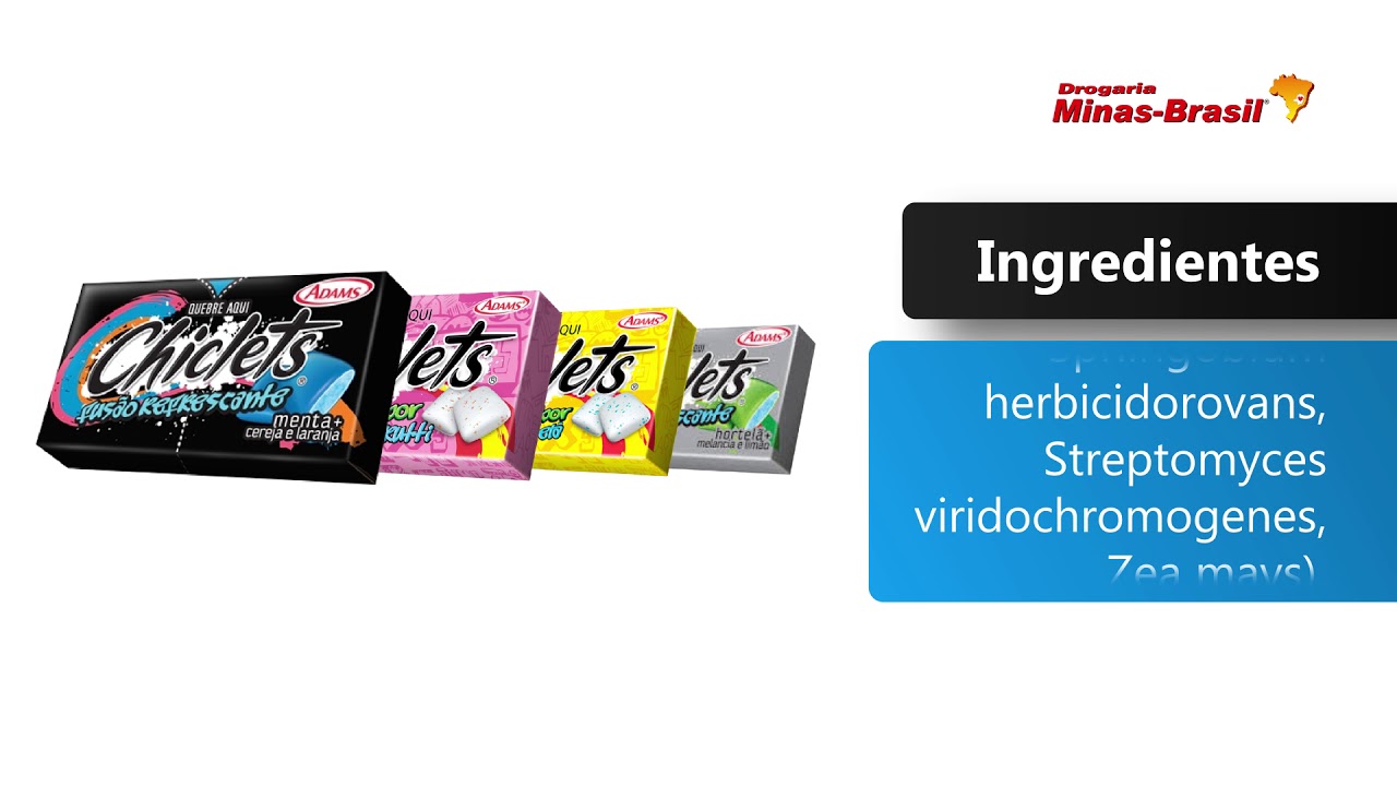 Chiclets Adams 2,8g | Drogaria Minas Brasil - YouTube