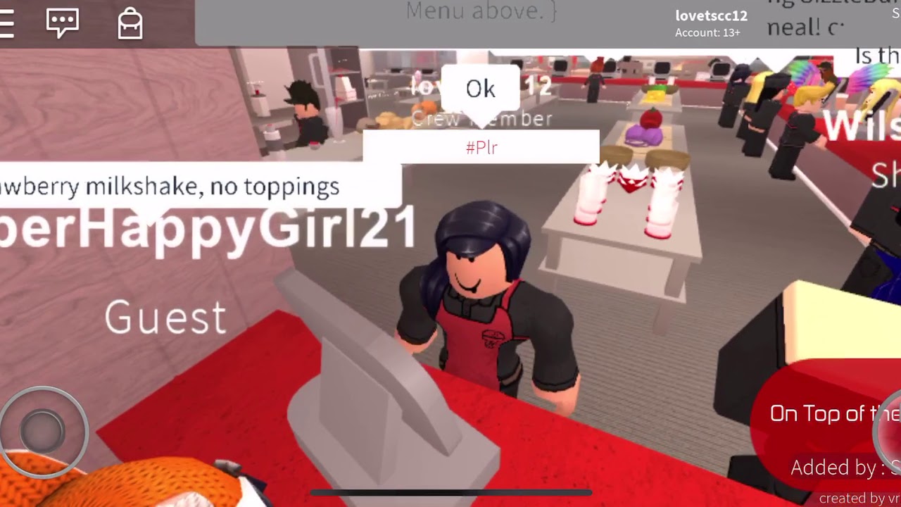 Working at SizzleBurger in ROBLOX!!! - YouTube