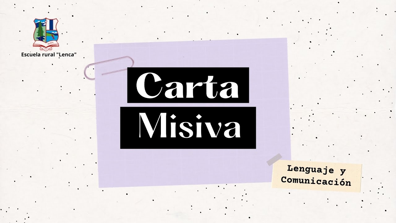 Cápsula lenguaje "La Misiva" - YouTube