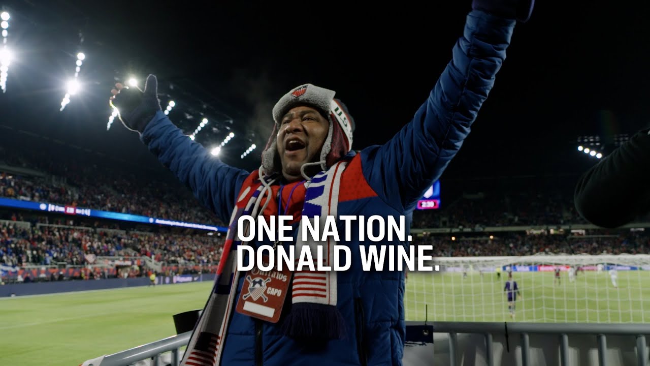 One Nation: Donald Wine's Incredible Support of USMNT & USWNT - YouTube