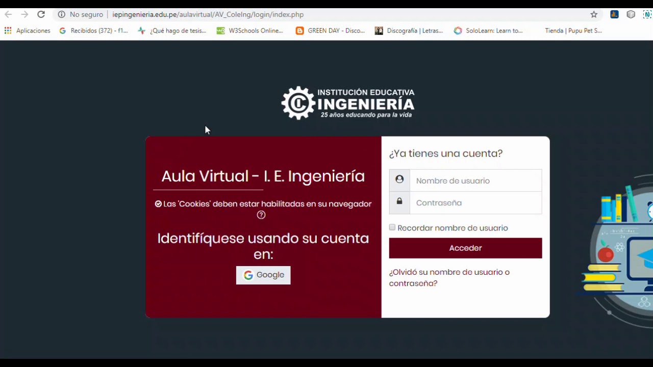 Tutorial Ingreso Aula Virtual - YouTube