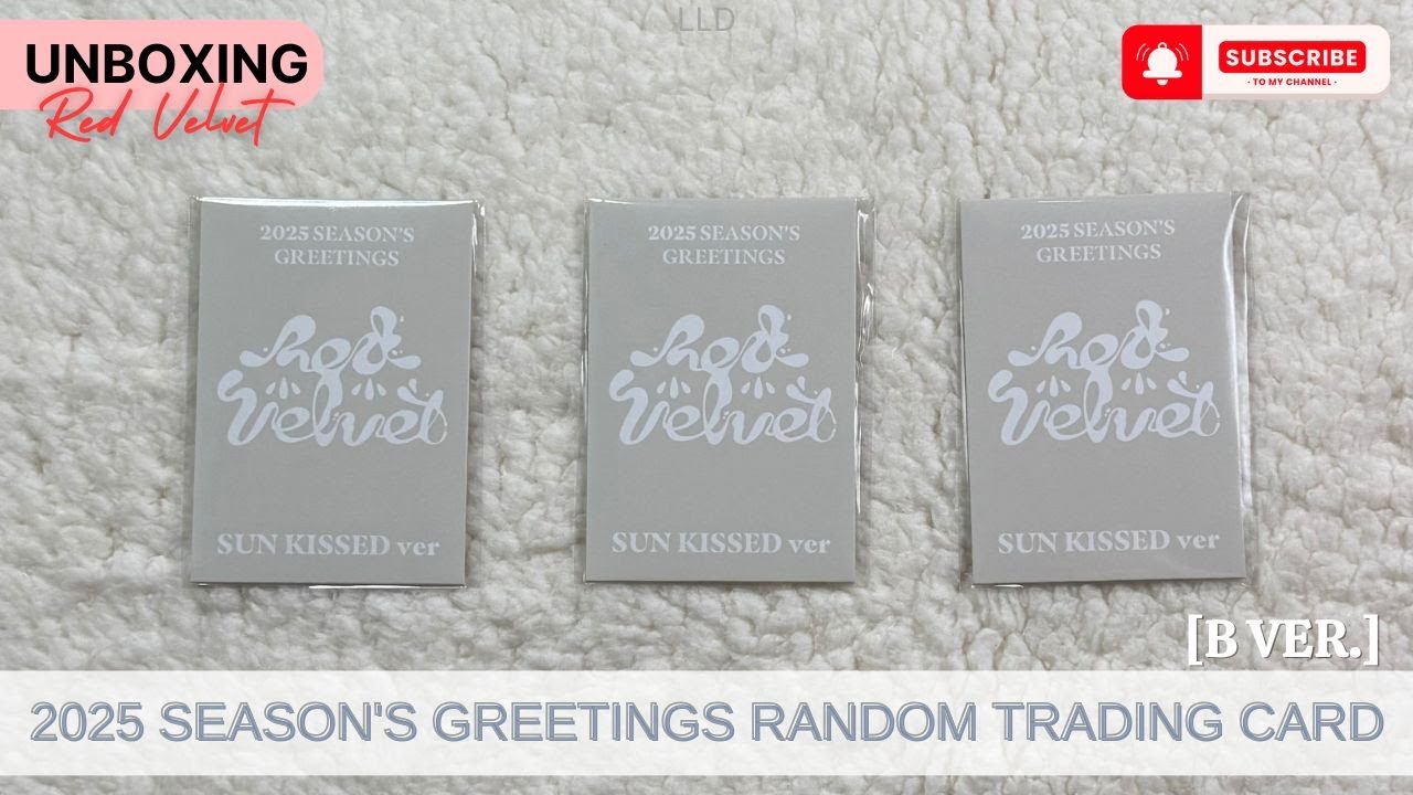 EP.16 l Unboxing : 2025 SEASON'S GREETINGS RANDOM TRADING CARD - Red ...