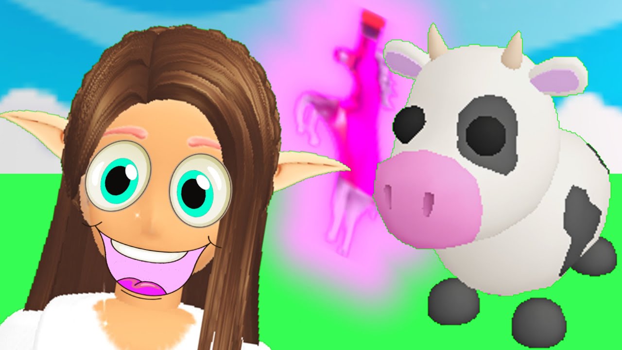 Making a RIDE ABLE pet COW! Adopt Me! - YouTube