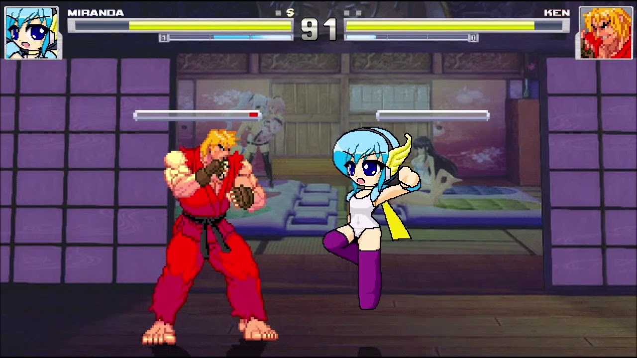 EVE MUGEN HD Miranda Vs Ken - YouTube