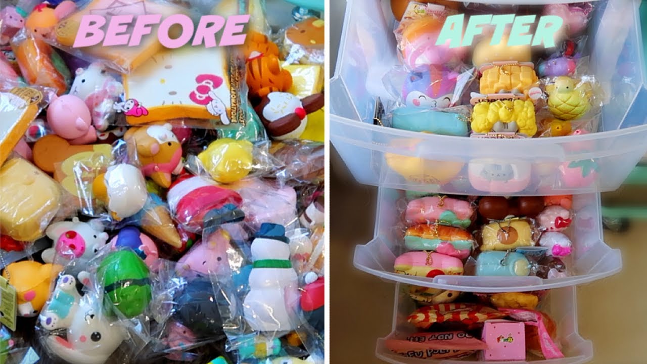 ORGANIZING MY SQUISHY COLLECTION!!! Pt 1 - YouTube