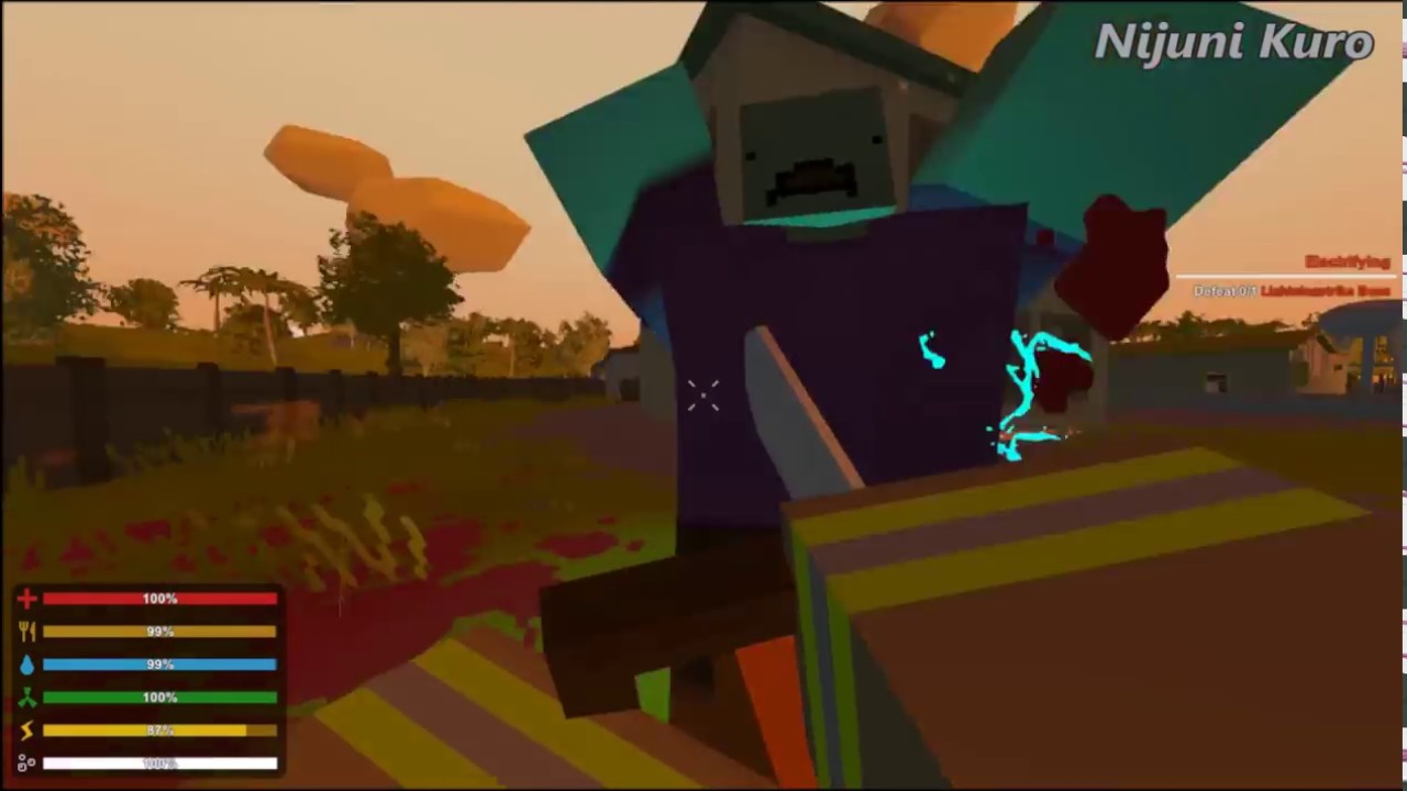 Unturned 3.20.2.0 - Chainsaw vs Lightning-Strike Boss (Easy) - YouTube