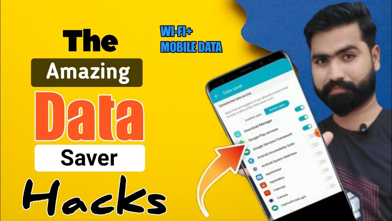 The Amazing Data Saver Settings For Save Mobile And Wi-Fi Data 😲 - YouTube