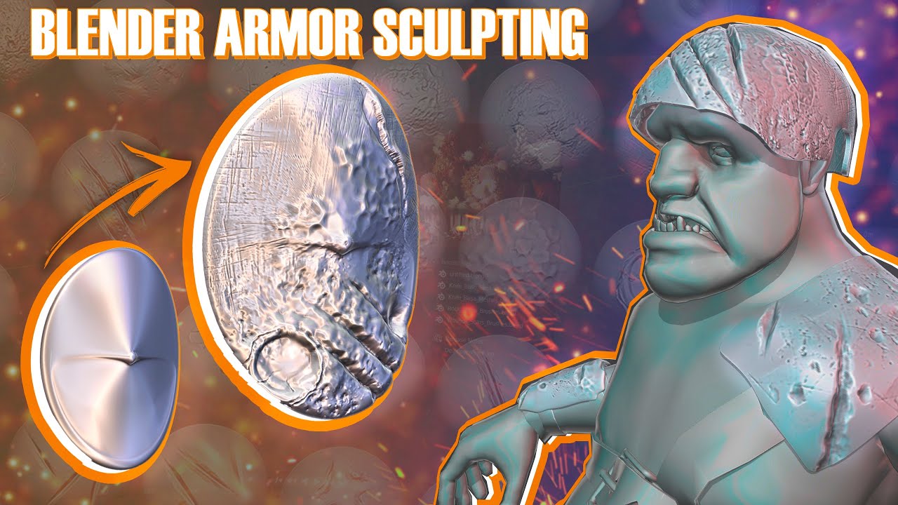 Blender Armor Sculpting. Metal Damage Brushes for Blender. - YouTube
