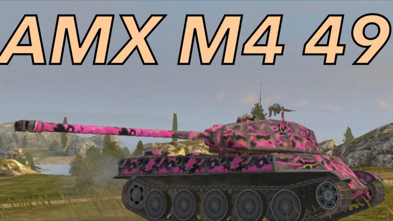 WoTB AMX M4 mle. 49 4875DMG 5 Kills - YouTube