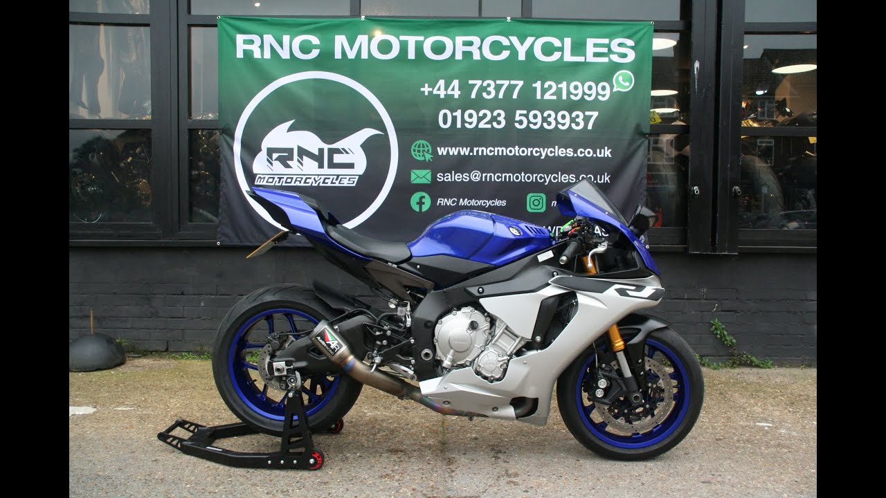 2015 Yamaha YZF R1 w/ Austin Racing Exhaust system walk around video ...