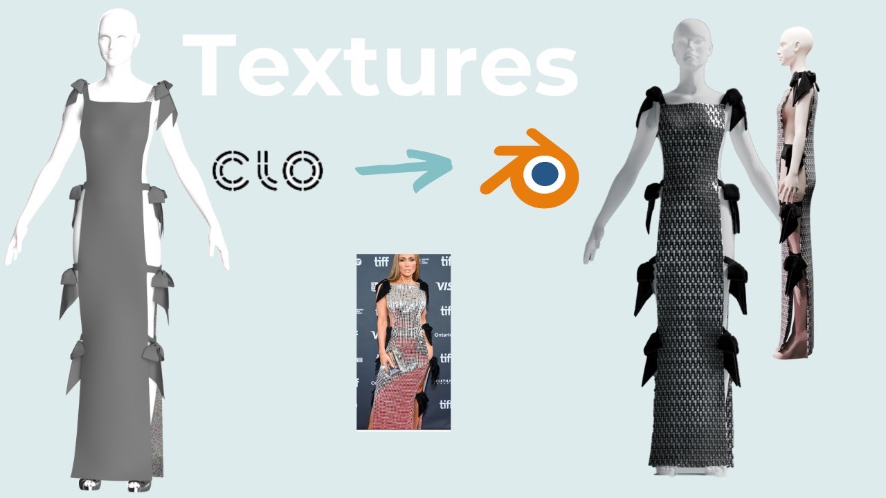 CLO 3D to Blender textures #blender3danimation #clo3ddesigner # ...