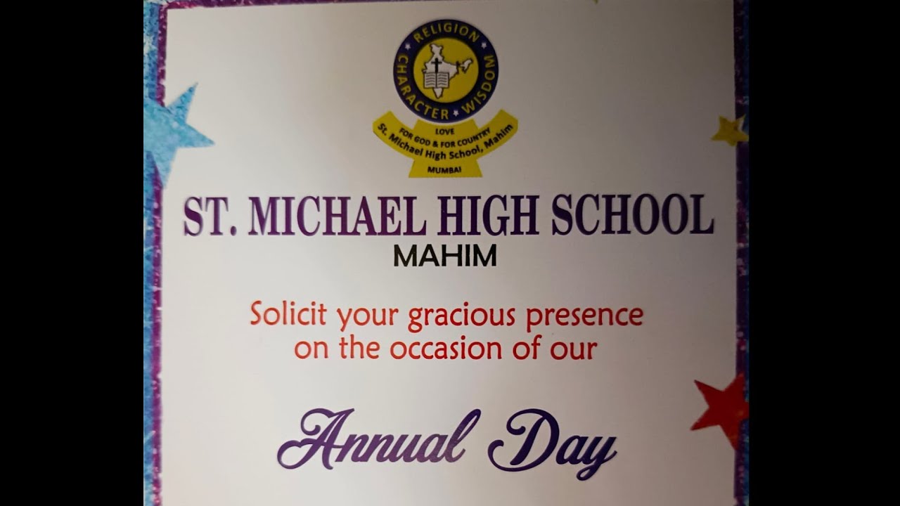 St .Michael High School,Mahim - Annual Day Celebration 2023-2024 - YouTube