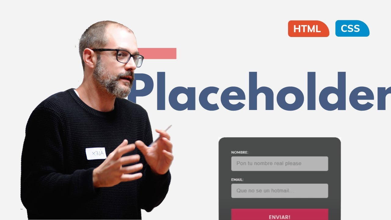 Cómo cambiar el color 😆 del PLACEHOLDER de un input con CSS - YouTube