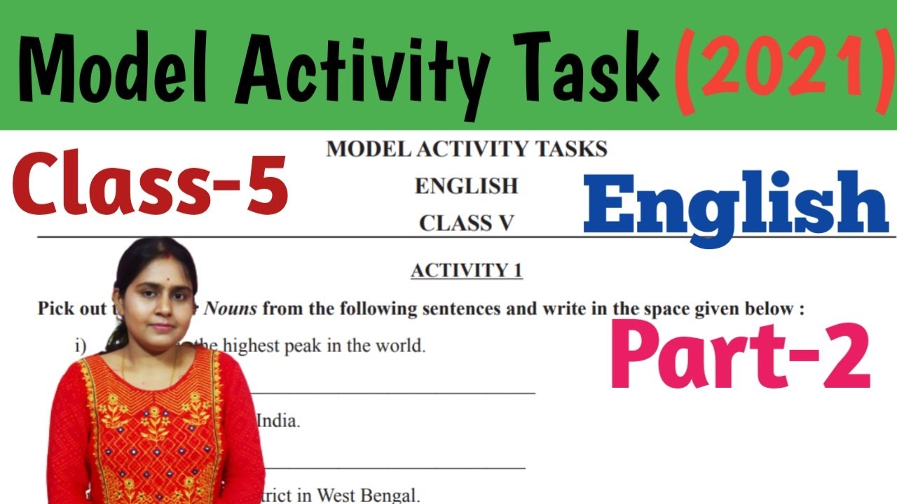 2021 Model Activity Task,Class-5, English,Part-2//পঞ্চম শ্রেণির মডেল ...