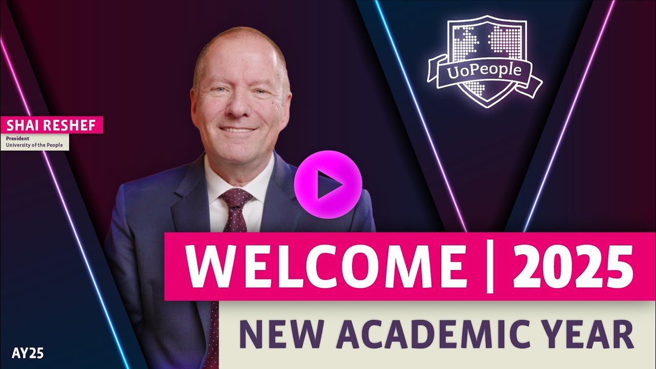 Welcome to the New Term with President Shai Reshef | University of the ...