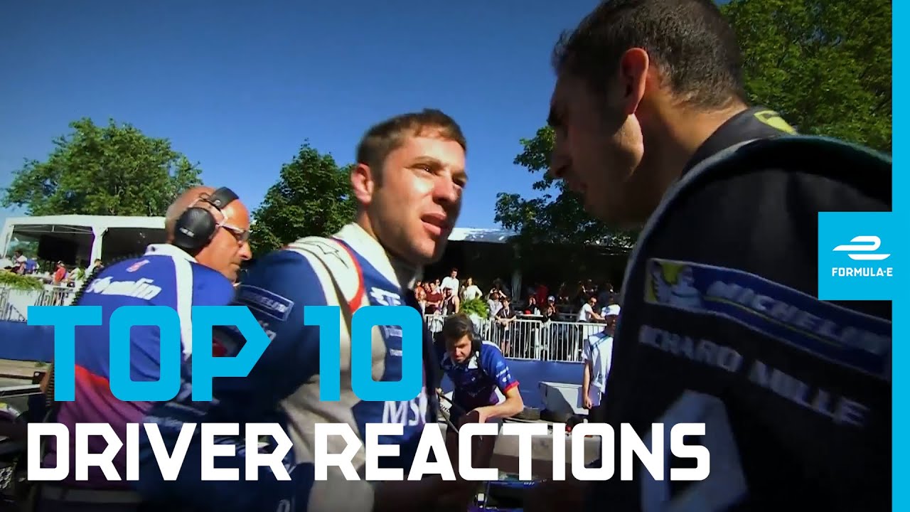 Driver Reactions: Top 10 Moments! | ABB FIA Formula E Championship ...
