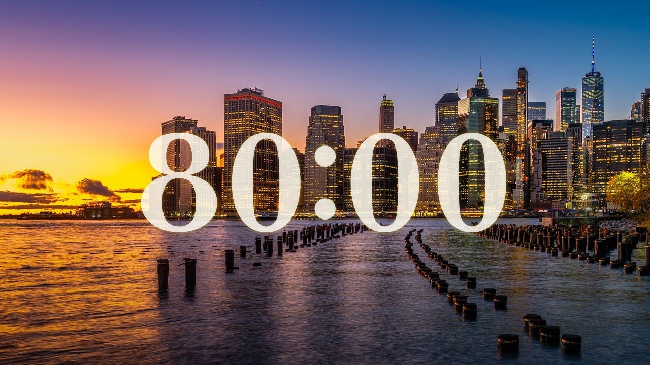 80 Minute Timer - Night View - YouTube