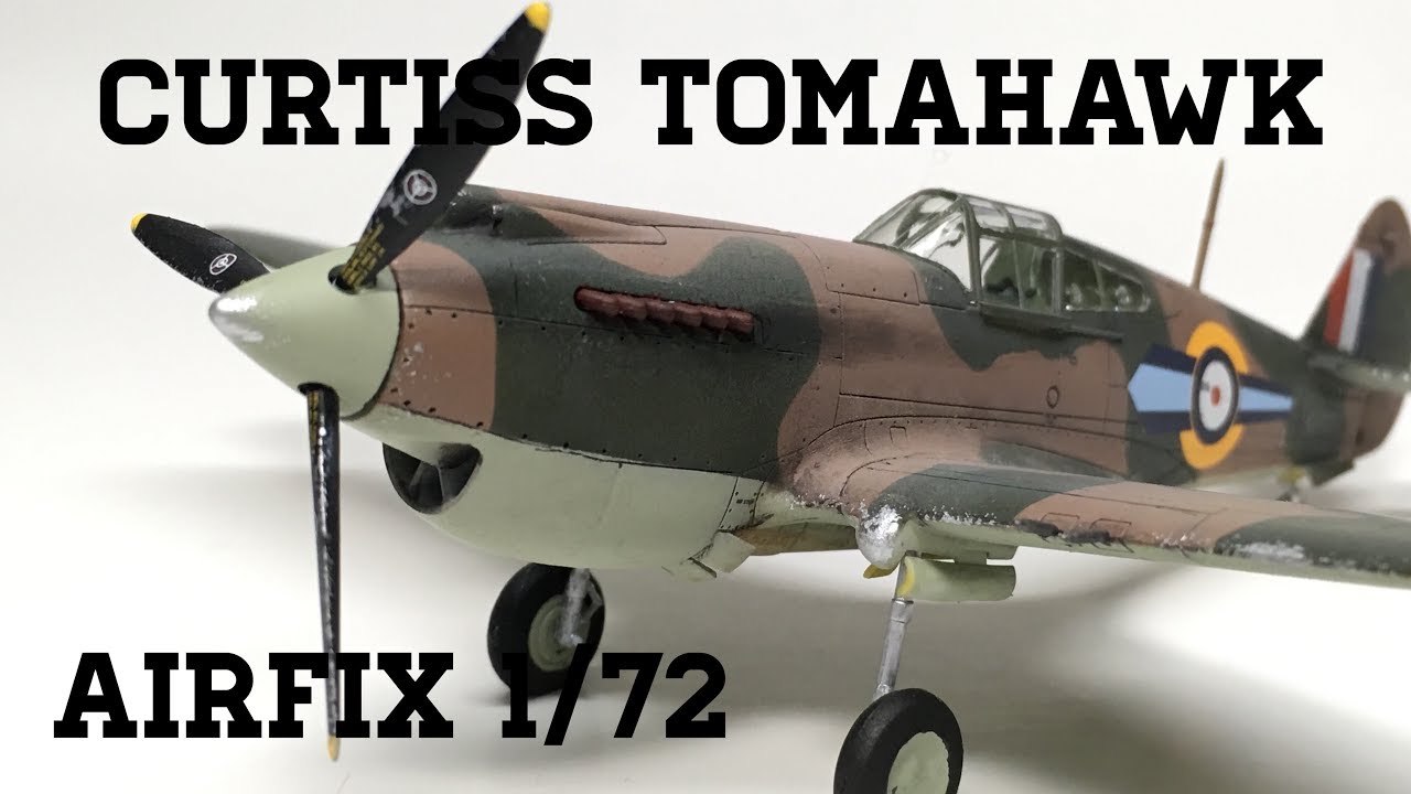 Airfix 1/72 Curtiss Tomahawk Mk.IIb- TIMELAPSE BUILD - YouTube
