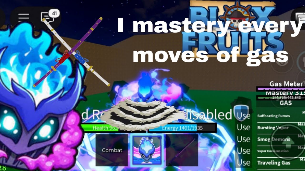 i unlock every mastery ,moves of gas furit - YouTube