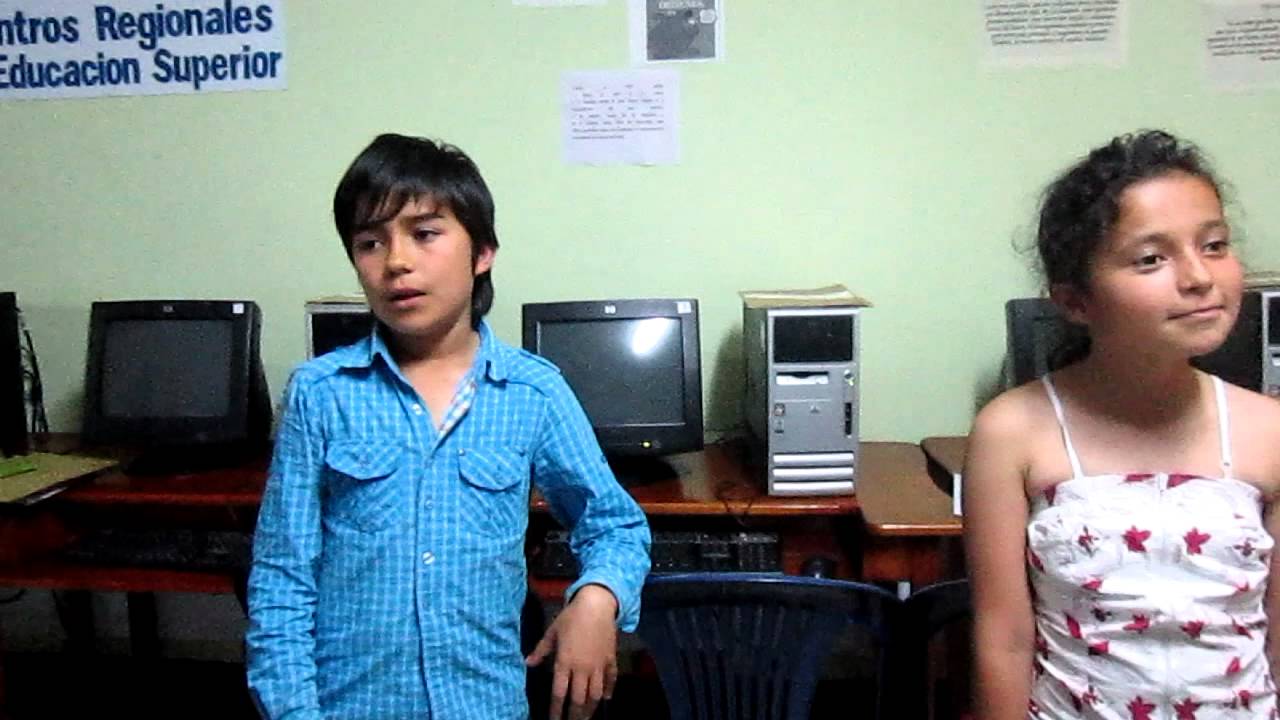 Niños recitando coplas del cuerpo humano - YouTube