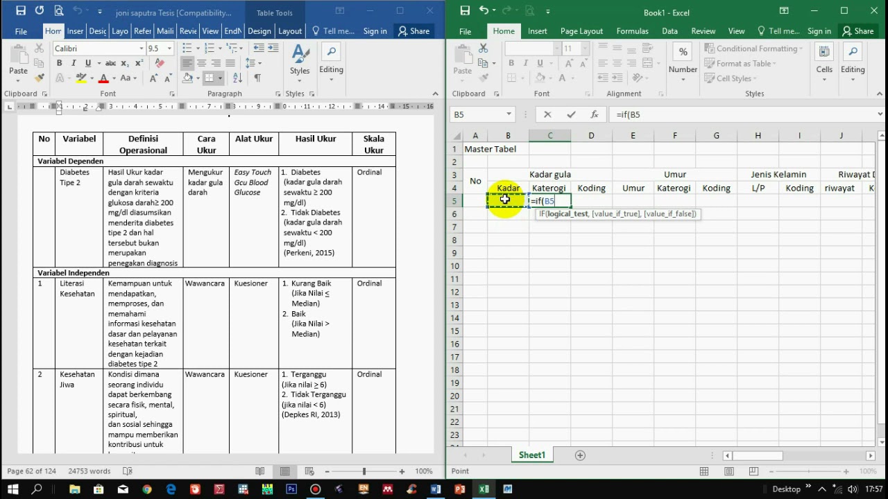 3 Mambuat Master tabel Penelitian Part 1 - YouTube
