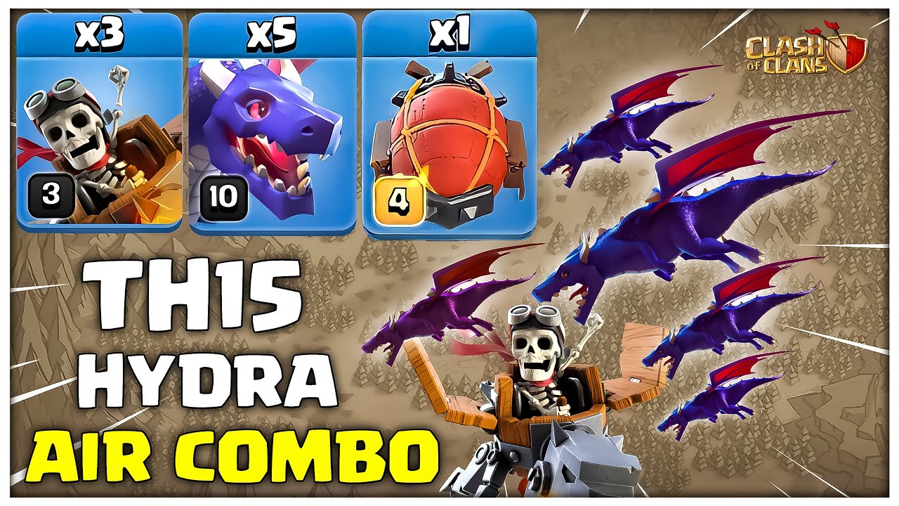 Most Powerful & Easy Attack! Th15 Hydra Attack Strategy | Th15 Dragon ...