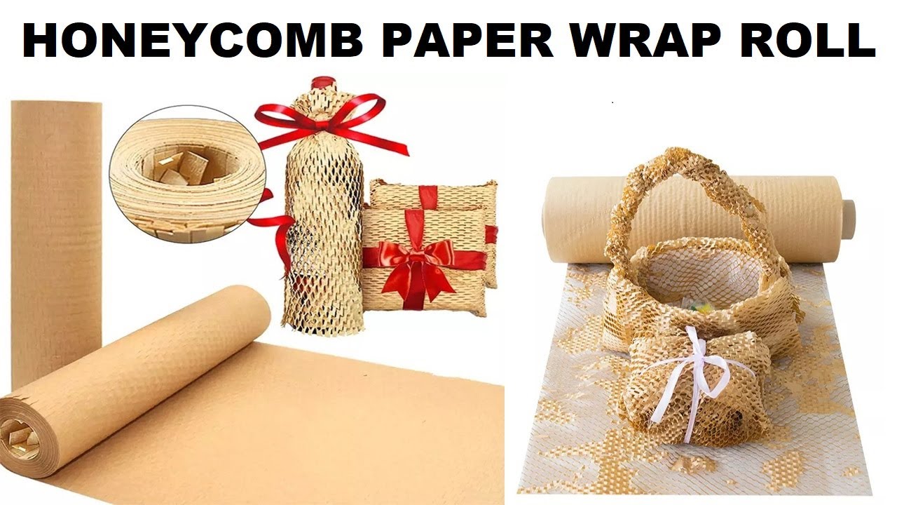 Eco Friendly HoneyComb Paper Roll I HoneyComb Paper Wrap I HoneyComb ...