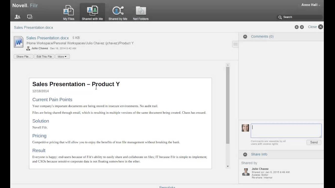 Sharing Files with Filr 1.1 - YouTube