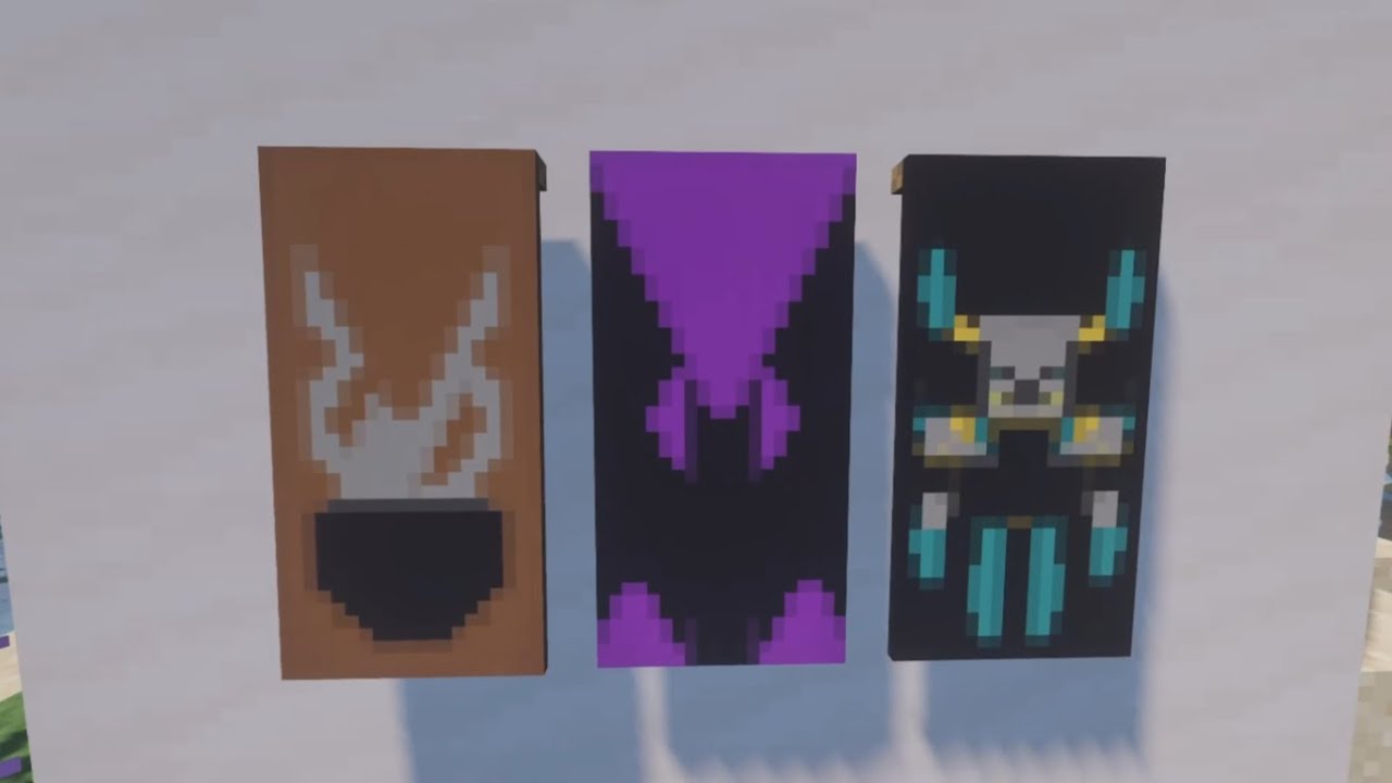 Minecraft | ⛏️ 3 Diseños INCREÍBLES de Estandartes - YouTube