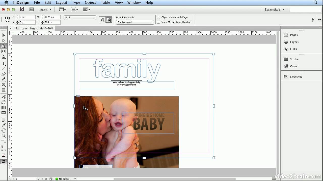 Adobe Indesign CS6 Tutorial - 52 Using Liquid Layout - YouTube