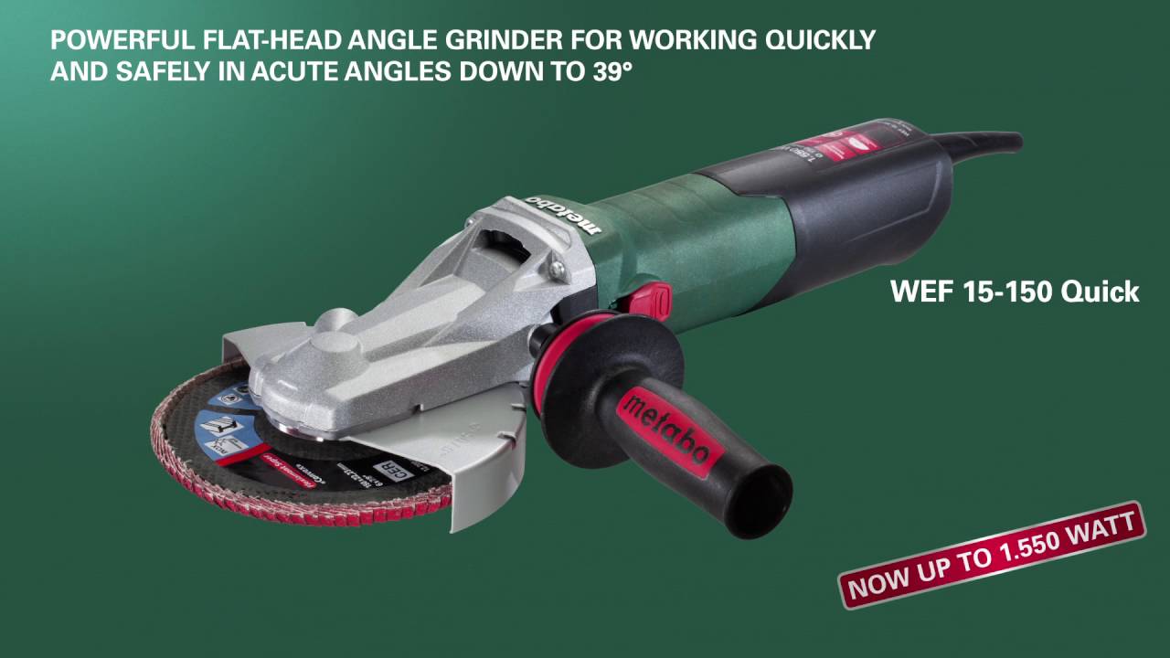 New Flat-head Angle Grinders from Metabo (US-Version) - YouTube
