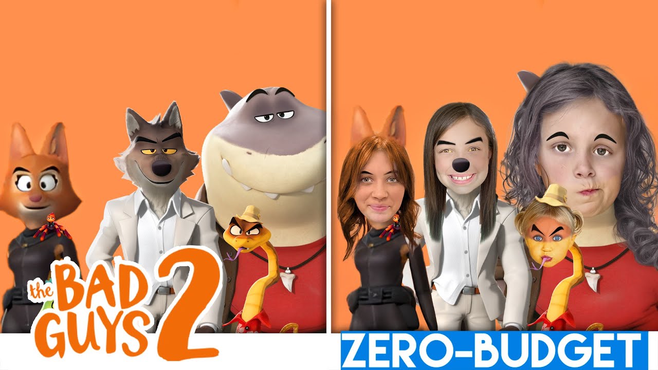 BAD GUYS 2 With ZERO BUDGET! DreamWorks Official Trailer MOVIE PARODY ...