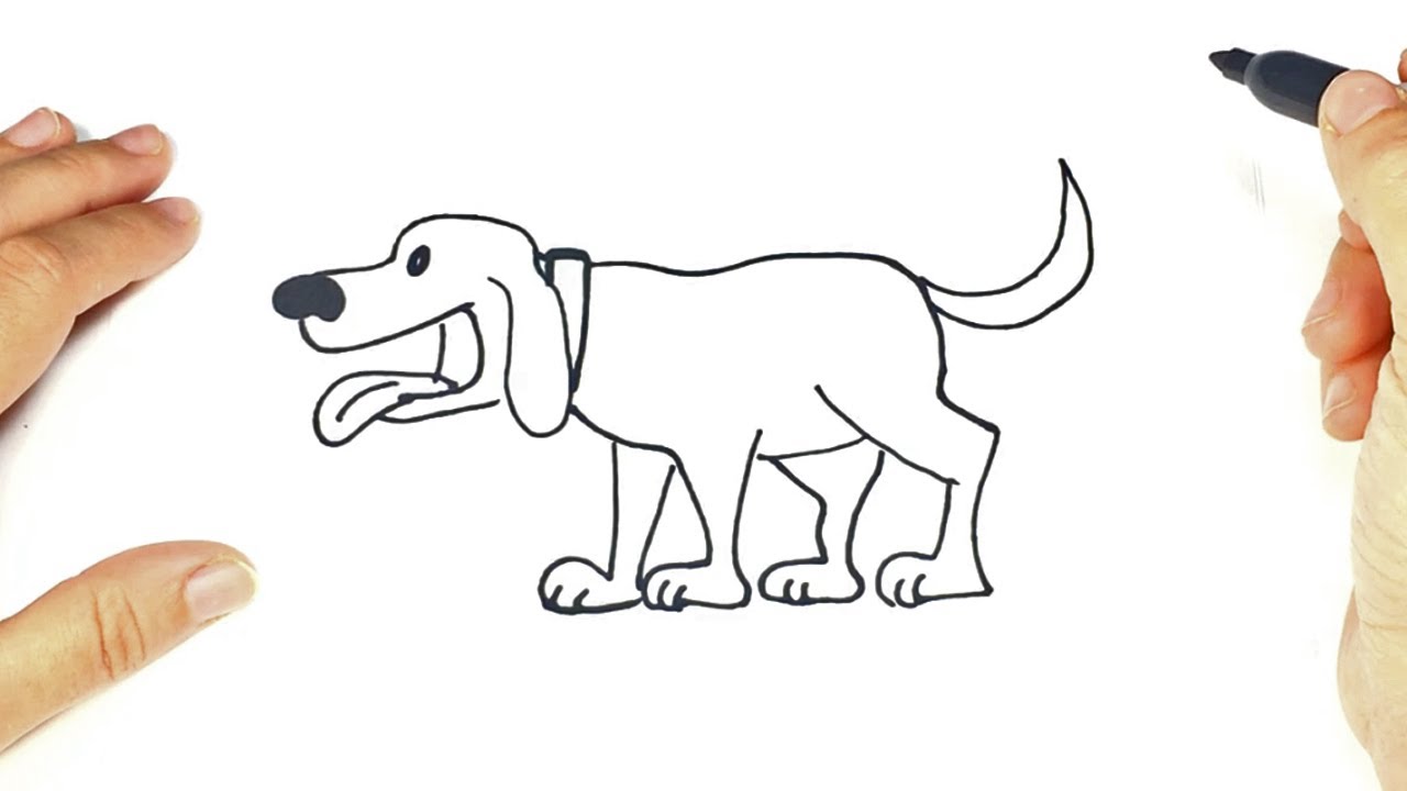 Como dibujar un Perrito paso a paso | Dibujo facil de Perrito - YouTube