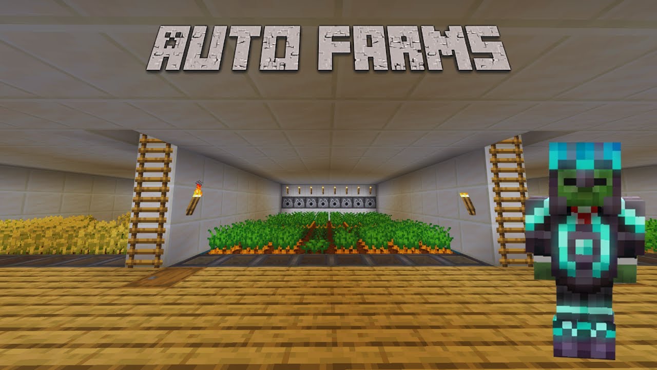 Minecraft Bedrock - Auto Farms (344) - YouTube