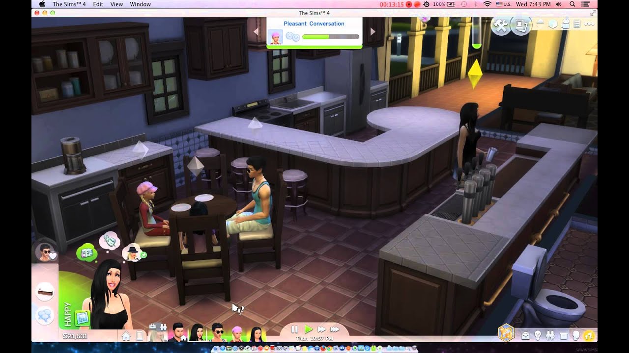 Let's Play the Sims 4 2 Working Hard! - YouTube