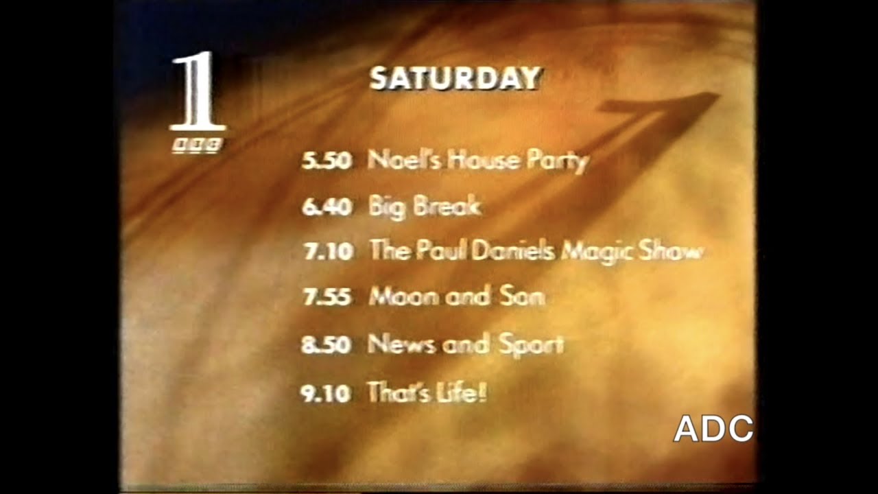 BBC1 announcer Dave Adey 10th January 1992 - YouTube