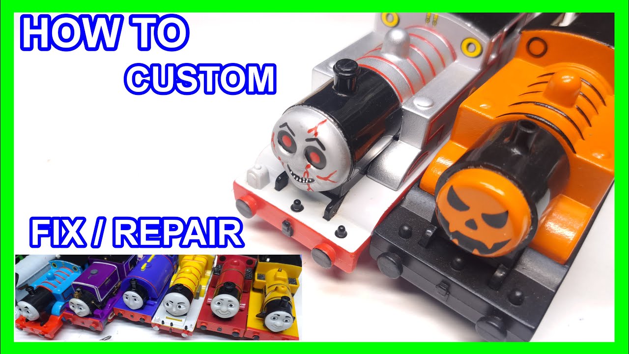 Trackmaster How to Custom Batman Halloween Ghost and Fix Percy Charlie ...