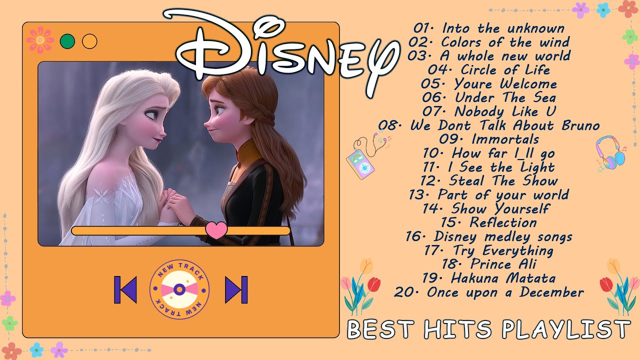 Elsa - Frozen 2 💚 Disney Music Playlist 2023 🐳 Disney Classic Disney ...