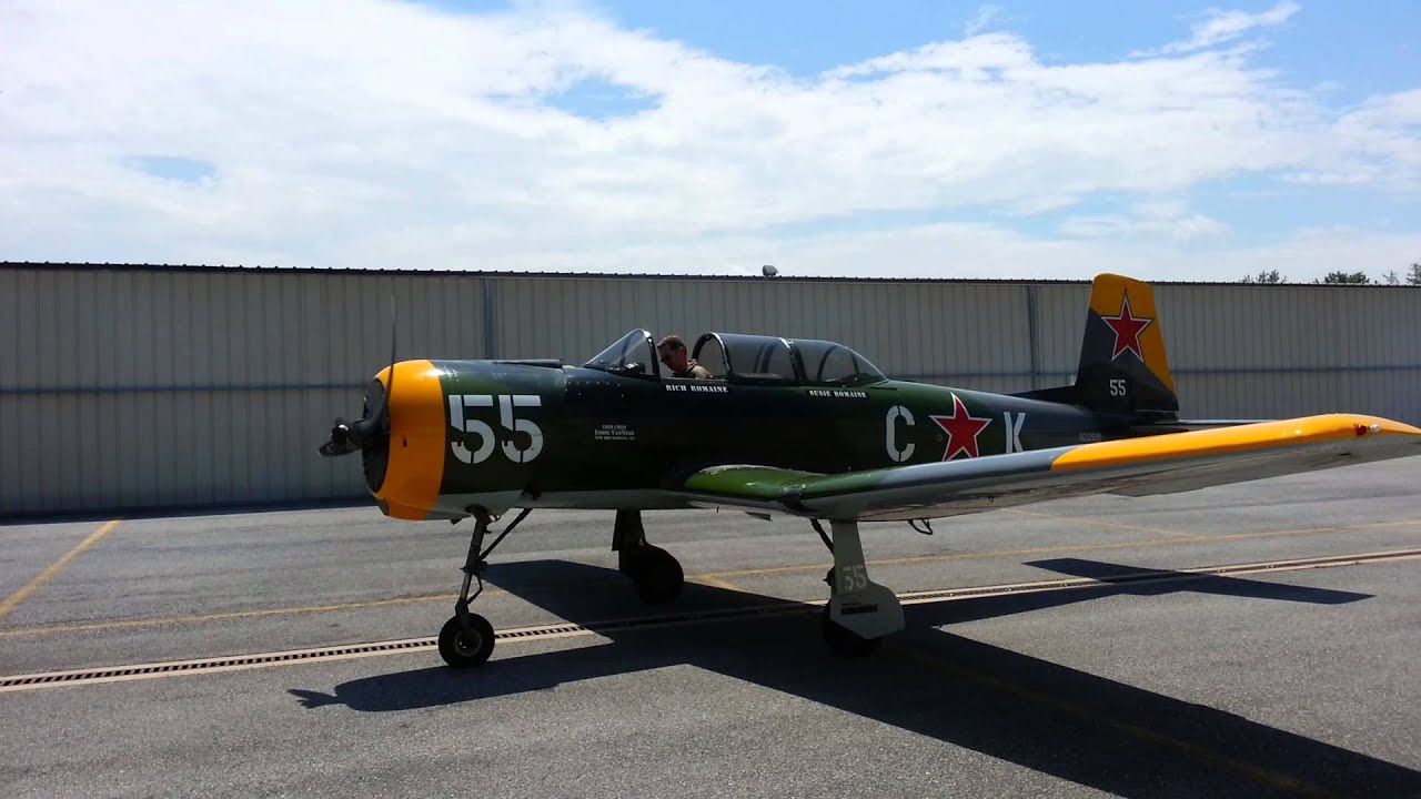 Yak aircraft starting - YouTube
