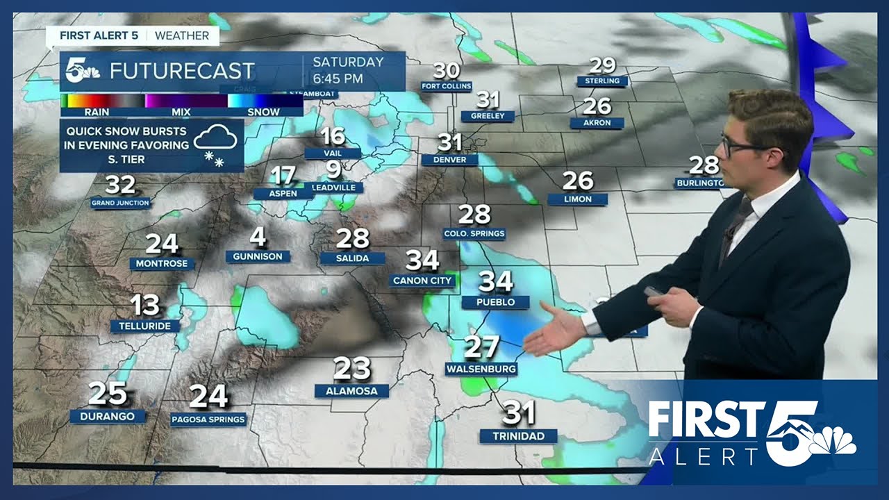 Mild Saturday morning with a cold front bringing a burst of afternoon ...