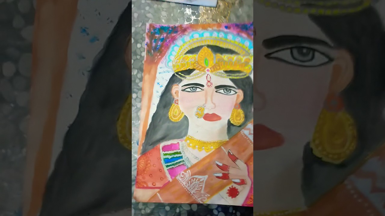 Mata Sharde Drawing #RangiliPichodi#trending #saraswatimata #painting# ...