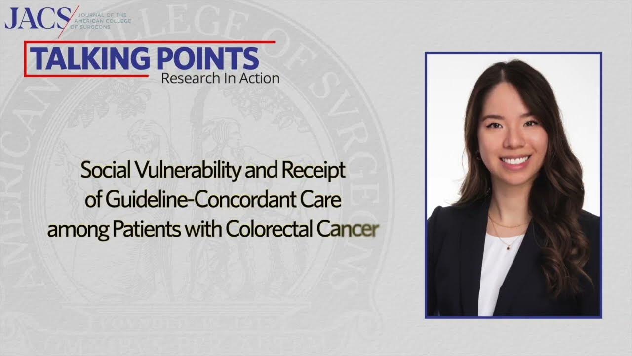 Social Vulnerability and Concordant Care | JACS - YouTube