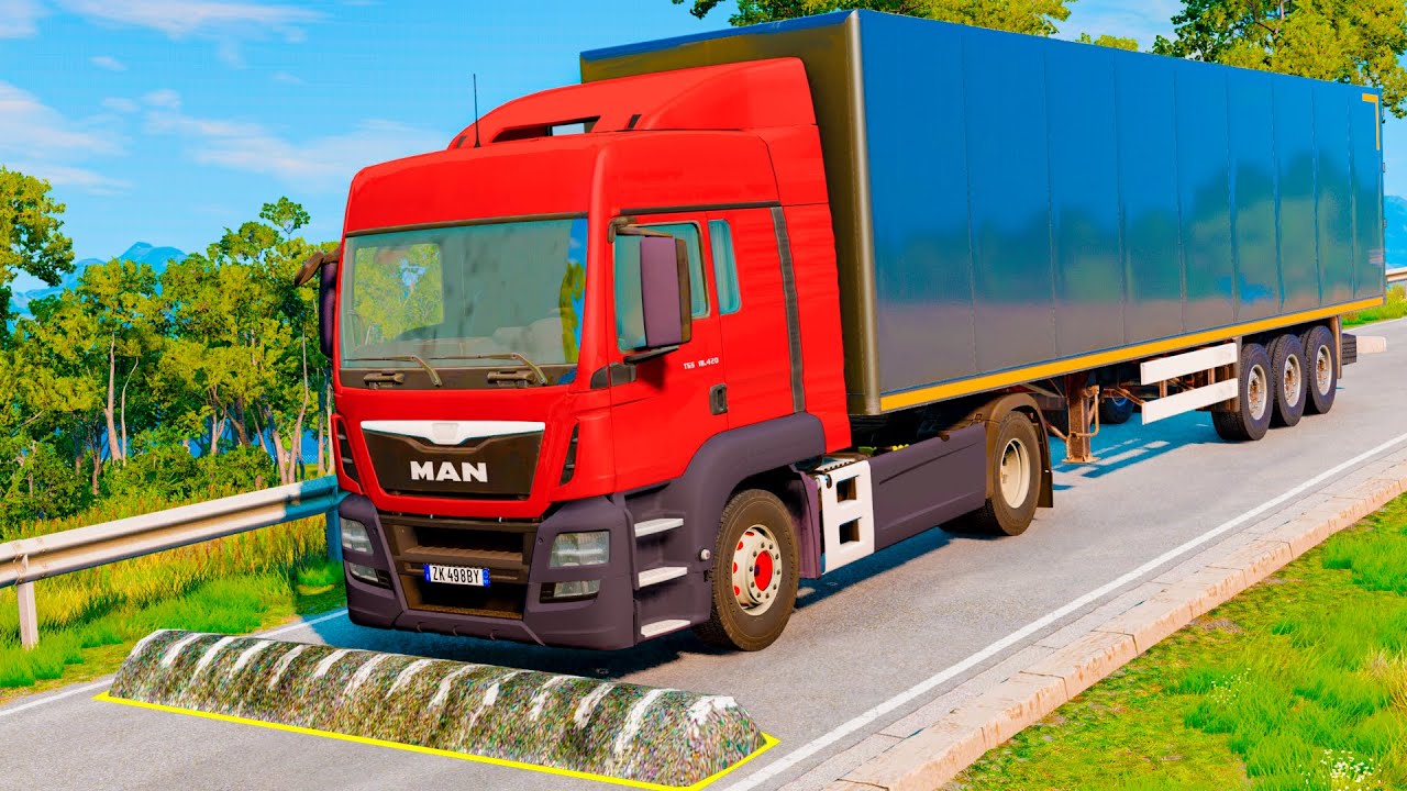 Trucks vs Speed Bumps - YouTube