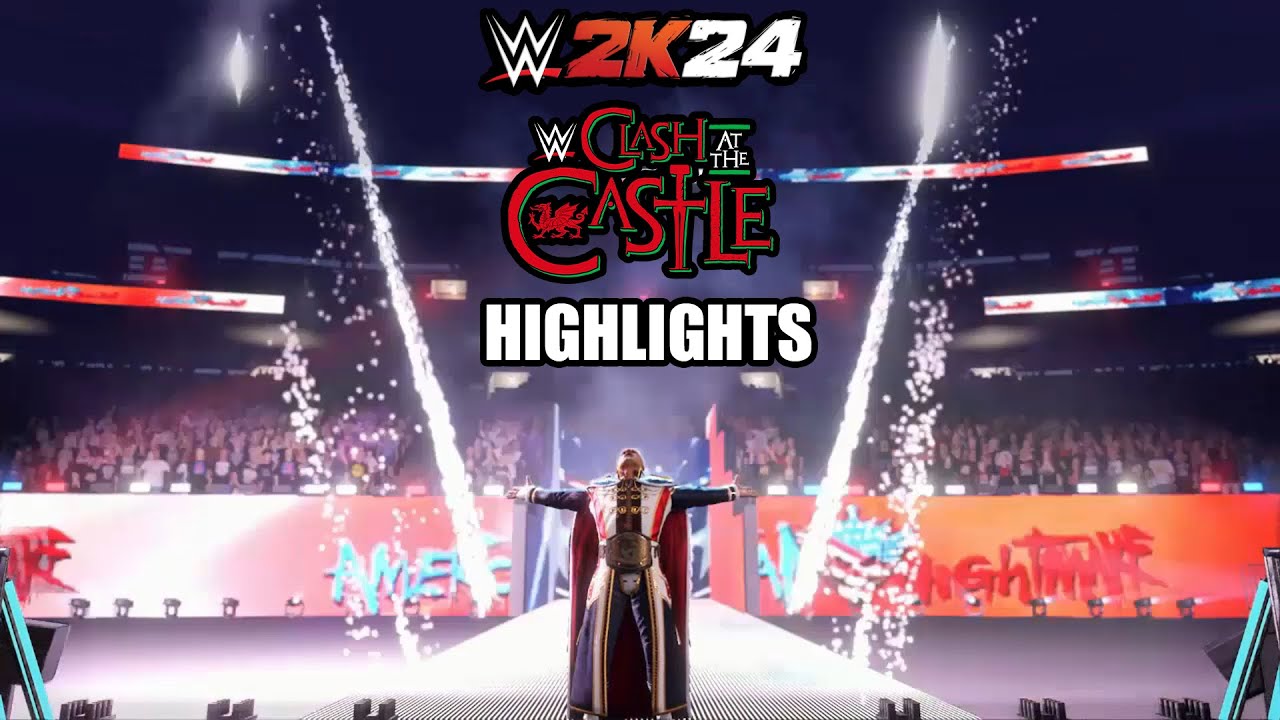 WWE 2K24: Universe Mode - WWE Clash At The Castle 2024 PPV Highlights ...