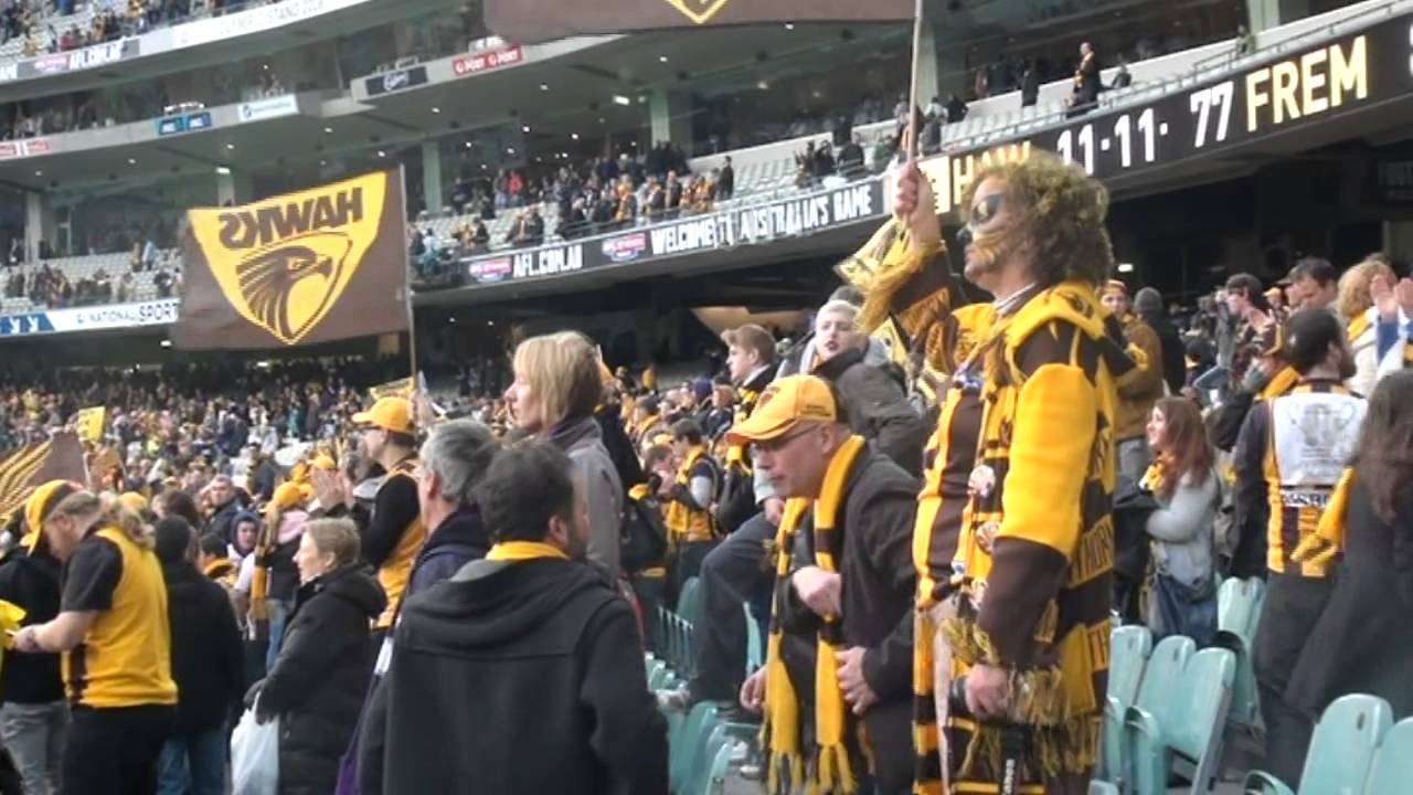 Hawks fans celebrate - YouTube