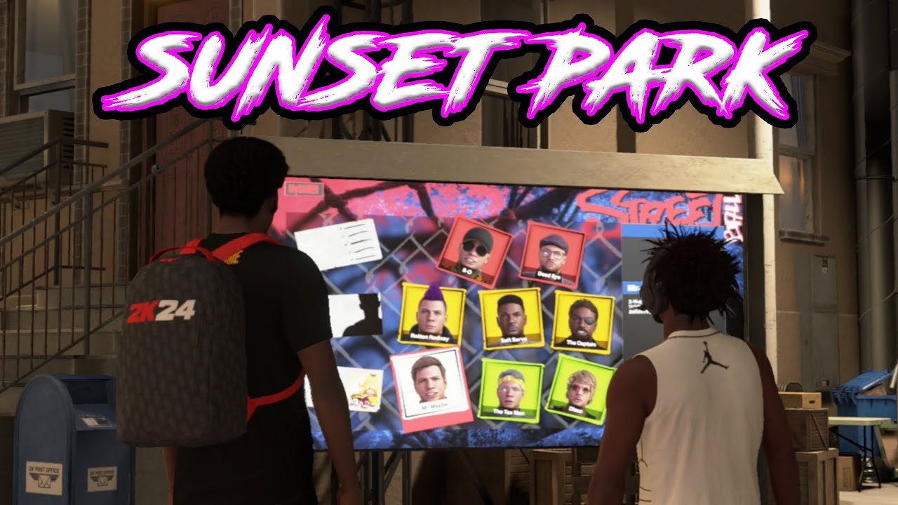 NBA 2K24 (New Gen) | Sunset Park Street Ball Court | Disco, The Tax Man ...
