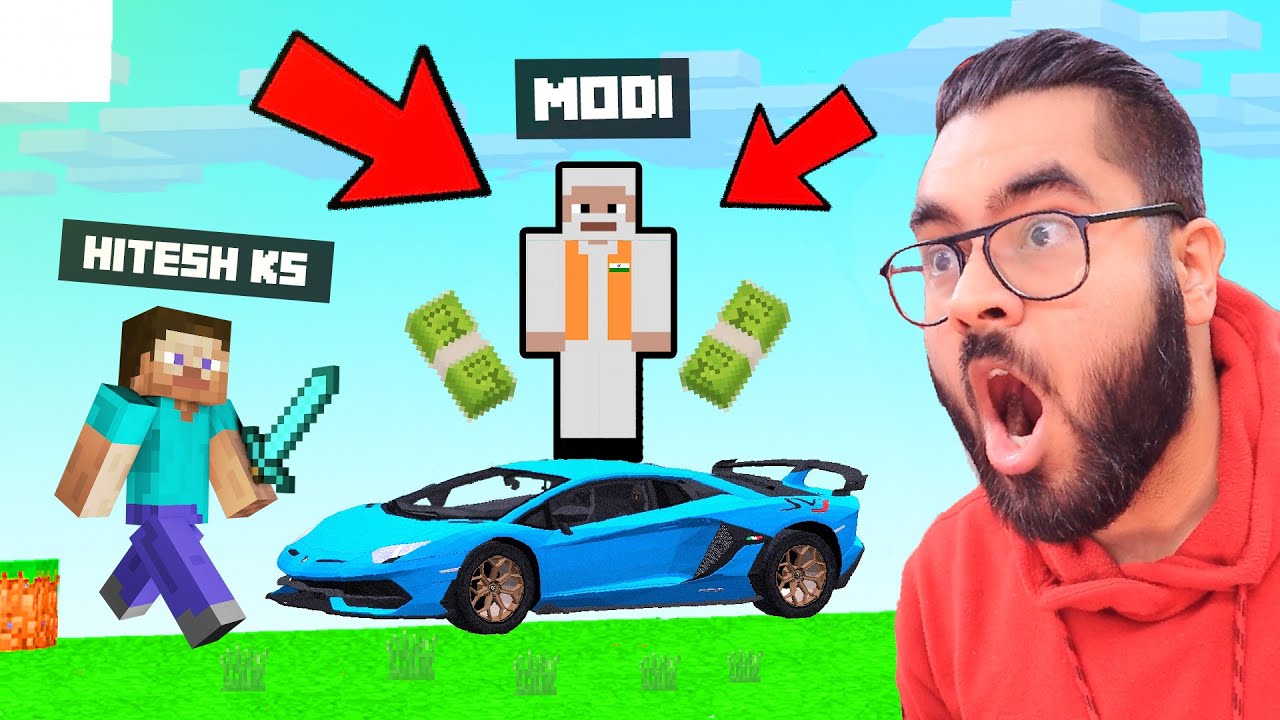 MODIJI in MINECRAFT 😂 | HAGGA SMP | Hitesh KS - YouTube